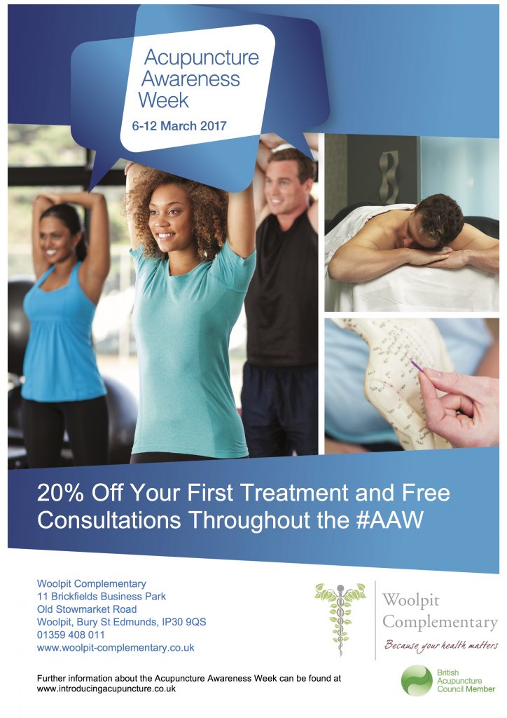 Acupuncture Awareness Week 2017 - Woolpit Clinics
